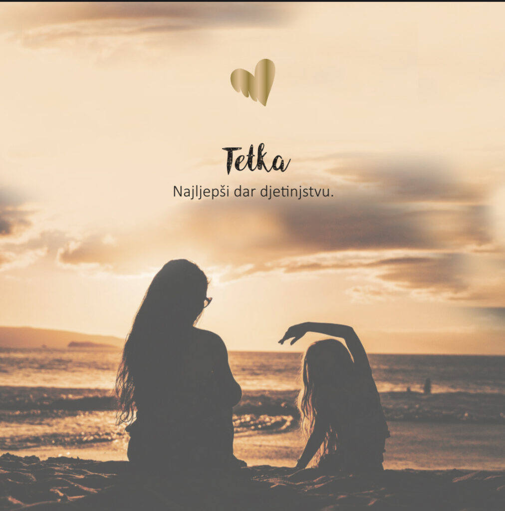 Angellum citat na platnu – Tetka Najljepši dar djetinjstvu #0048 - Angellum